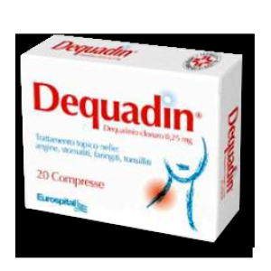 dequadin 20 compresse 0,25mg bugiardino cod: 012235040